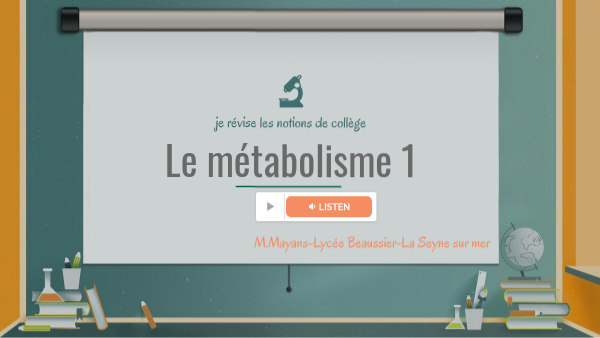 2° preparation métabolisme