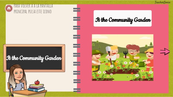 In the community garden | Genially