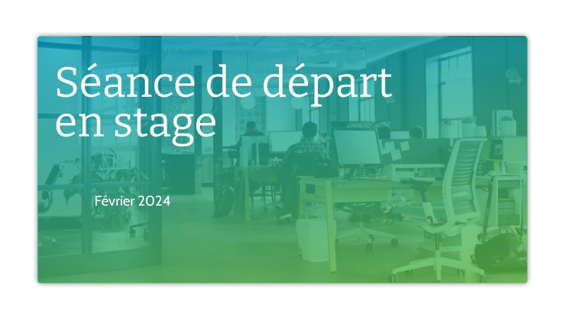 Séance départ en stage janvier 2024