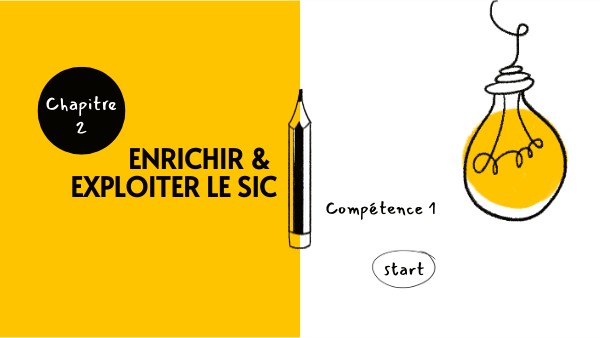 CHAPITRE 2 ENRICHIR ET EXPLOITER LE SIC | Genially