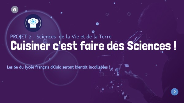 PROJET 2 - 6e - Sciences en cuisine