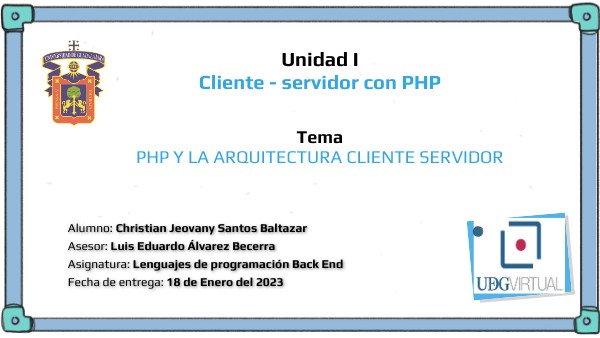 Cliente servidor con PHP | Genially