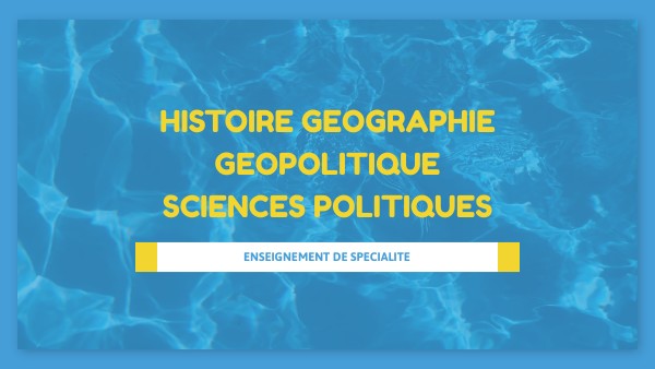 presentation HGGSP | Genially