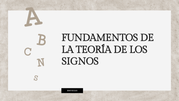 tipos de signos | Genially