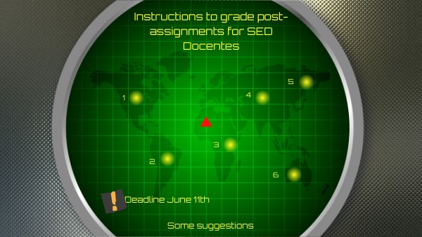Instructions to grade post-assignments for SED Docentes