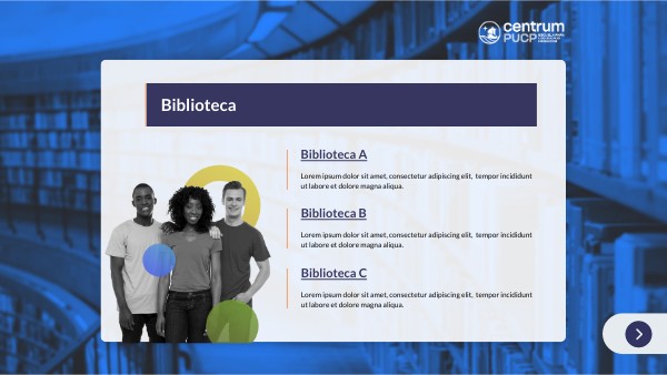 Biblioteca CENTRUM PUCP Demo | Genially