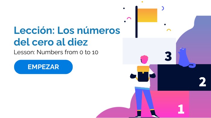 Lección: Los números del cero al diez (Lesson: Numbers 0-10) | Genially