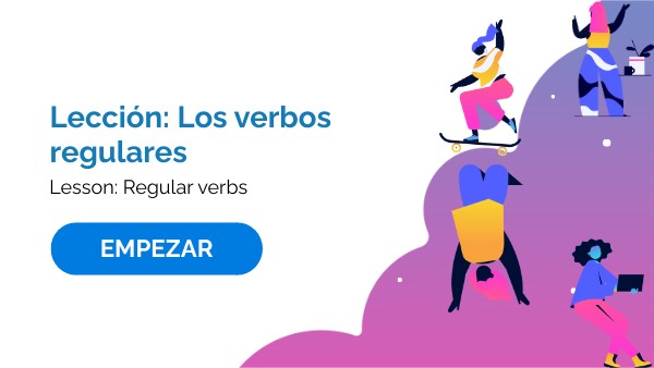 Lección: Los verbos regulares (Lesson: Regular verbs) | Genially