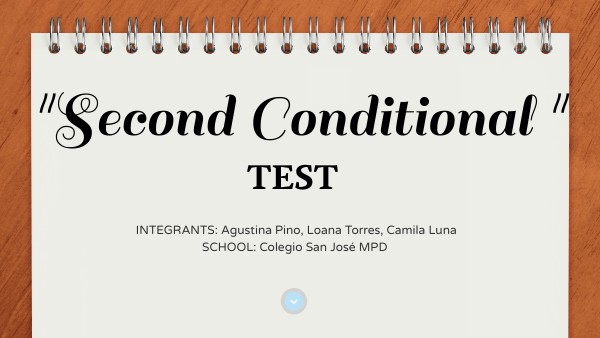TEST " Second Conditional" | Genially