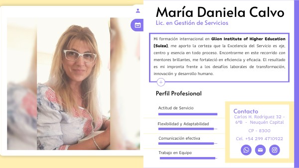 Lic. María Daniela Calvo || CV 2023 | Genially