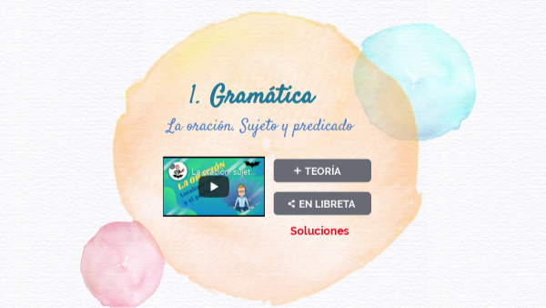 sujeto y predicado 18 mayo con soluciones | Genially