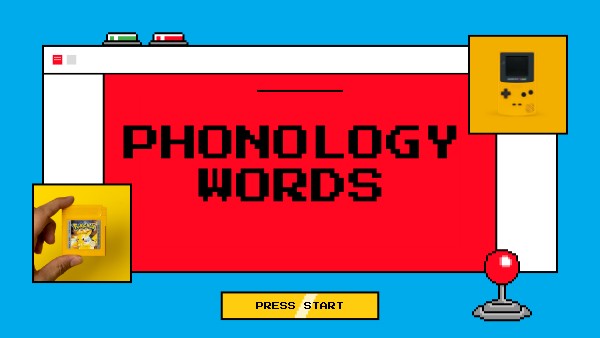 LESSON 3 PHONOLOGY WORDS