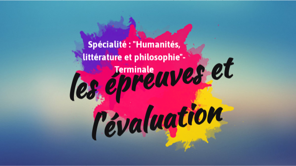 HLP-terminale-présentation des épreuves
