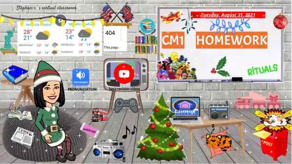 My English class CM1 A- Christmas activities | Genially