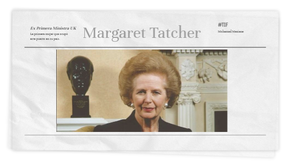 MArgaret Tatcher | Genially