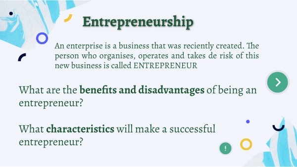 Unit 3 - Entrepreneurs and business plan //BUSINESS