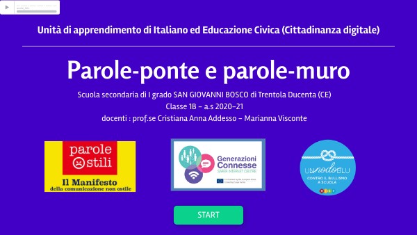 UDA Parole ponte e Parole muro | Genially