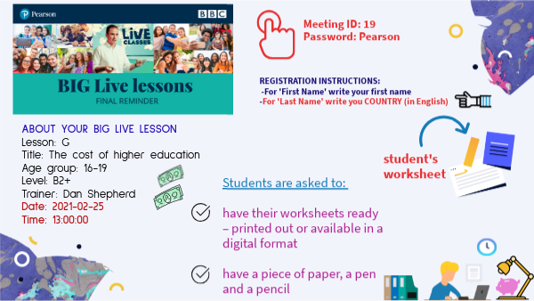 Pearson and BBC Big Live Lesson - Lesson G | Genially
