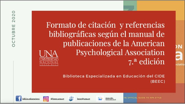 Formato APA 7ed | Genially