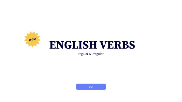 english verbs | Genially