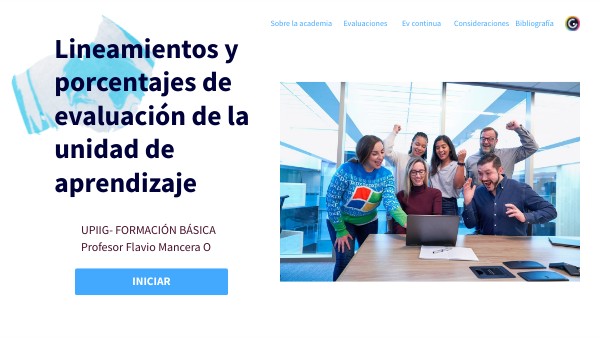 Lineamientos de evaluación (presencial) | Genially