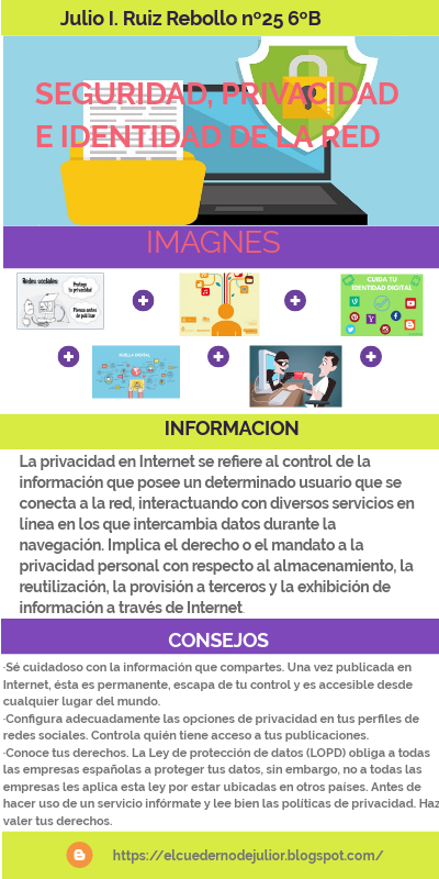 SEGURIDAD , PRIVACIDAD E IDENTIDAD DE LA RED | Genially