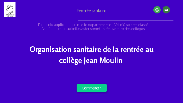 Protocole sanitaire rentrée 2020 parents-élèves | Genially
