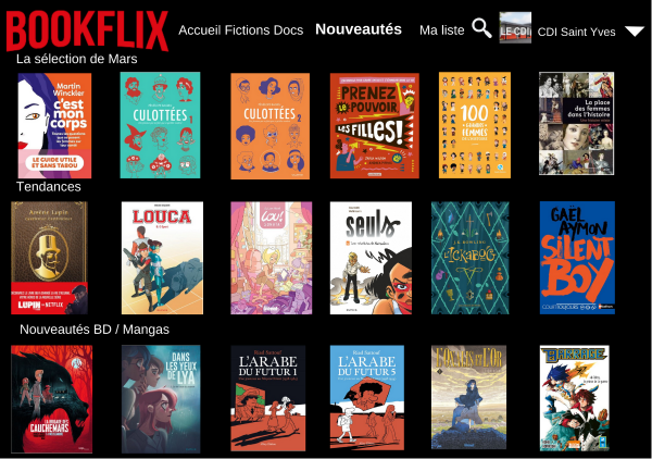 Bookflix mars 2021 | Genially