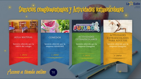 SERVICIOS COMPLEMENTARIOS Y ACTIVIDADES EXTRAESCOLARES | Genially