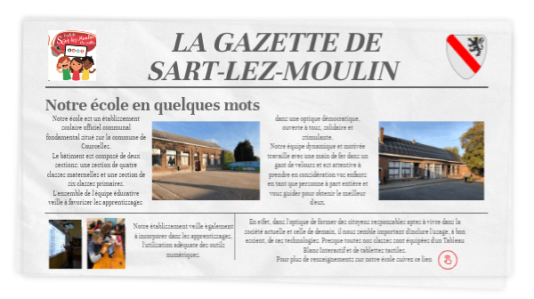 Journal Sart-Lez-Moulin | Genially