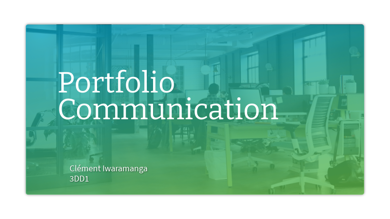 Portfolio communication | Genially