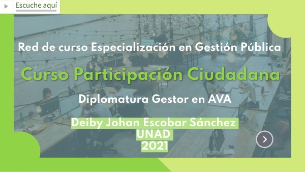 Gestor en AVA - Certificación Deiby Johan Escobar Sánchez | Genially