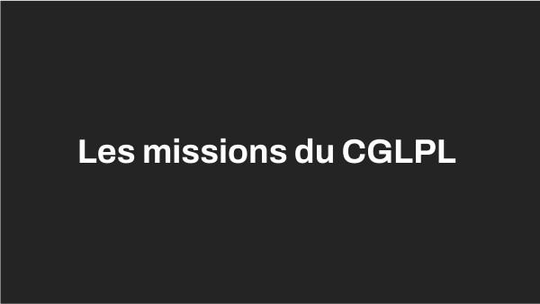 Les missions du CGLPL | Genially