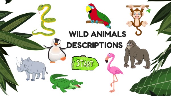 WILD ANIMALS DESCRIPTIONS | Genially
