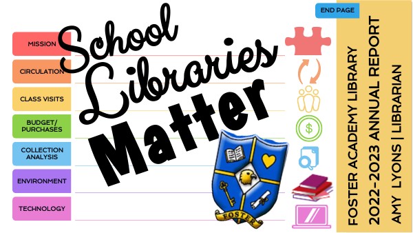 2023 FOSTER ACADEMY LIBRARY ANNUAL REPORT