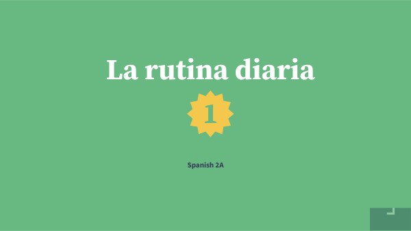 Daily Routines SA1