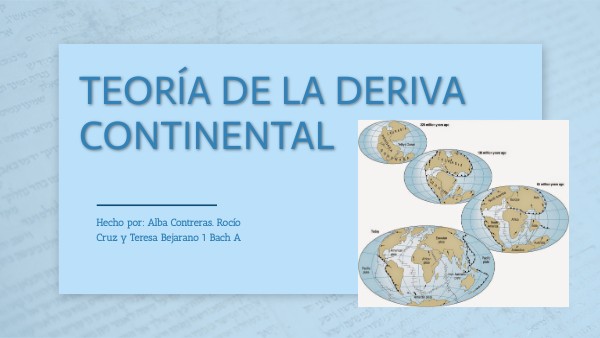 PRESENTACIÓN DE LA TEORÍA DE WEGENER | Genially