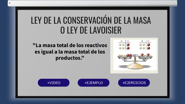 Ley de conservación de la masa