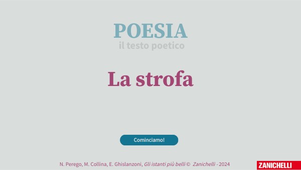 Perego Poesia 03 - La strofa | Genially