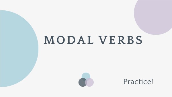 MODAL VERBS | Genially