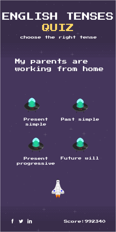 English tenses quiz | Genially