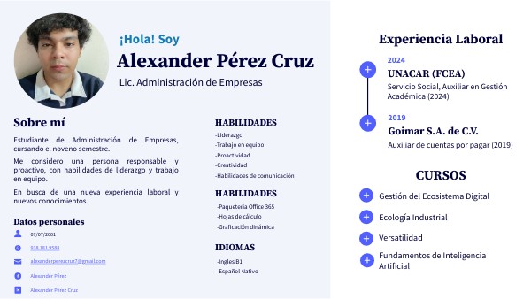 CV Interactivo | Genially