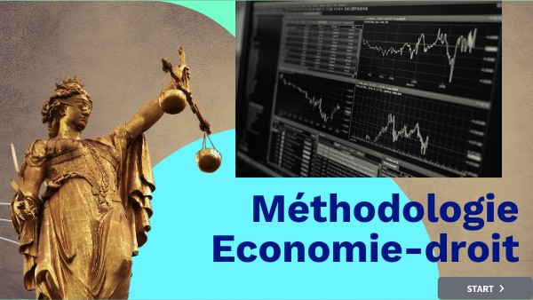 Méthodologie économie droit | Genially