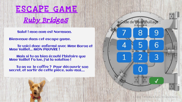 Ruby Bridges tête haute _ escape game | Genially