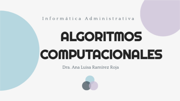 Algoritmos Computacionales