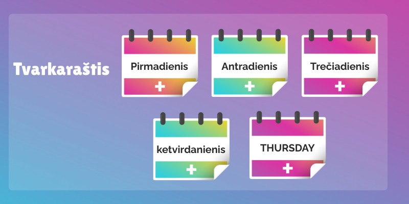 Kalendorius užduočių