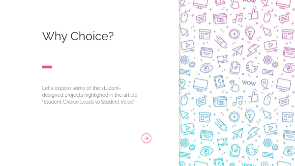Student Choice Projects | Genially