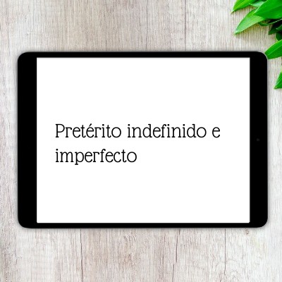 Pretérito indefinido e imperfecto