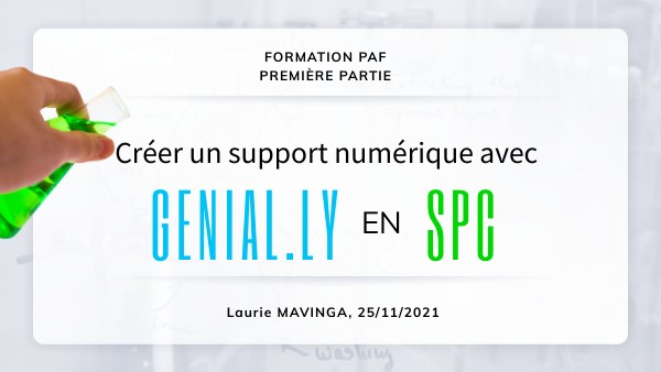 Parcours PAF Genially en SPC | Genially