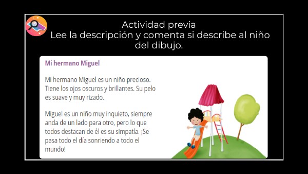 Describir personas | Genially